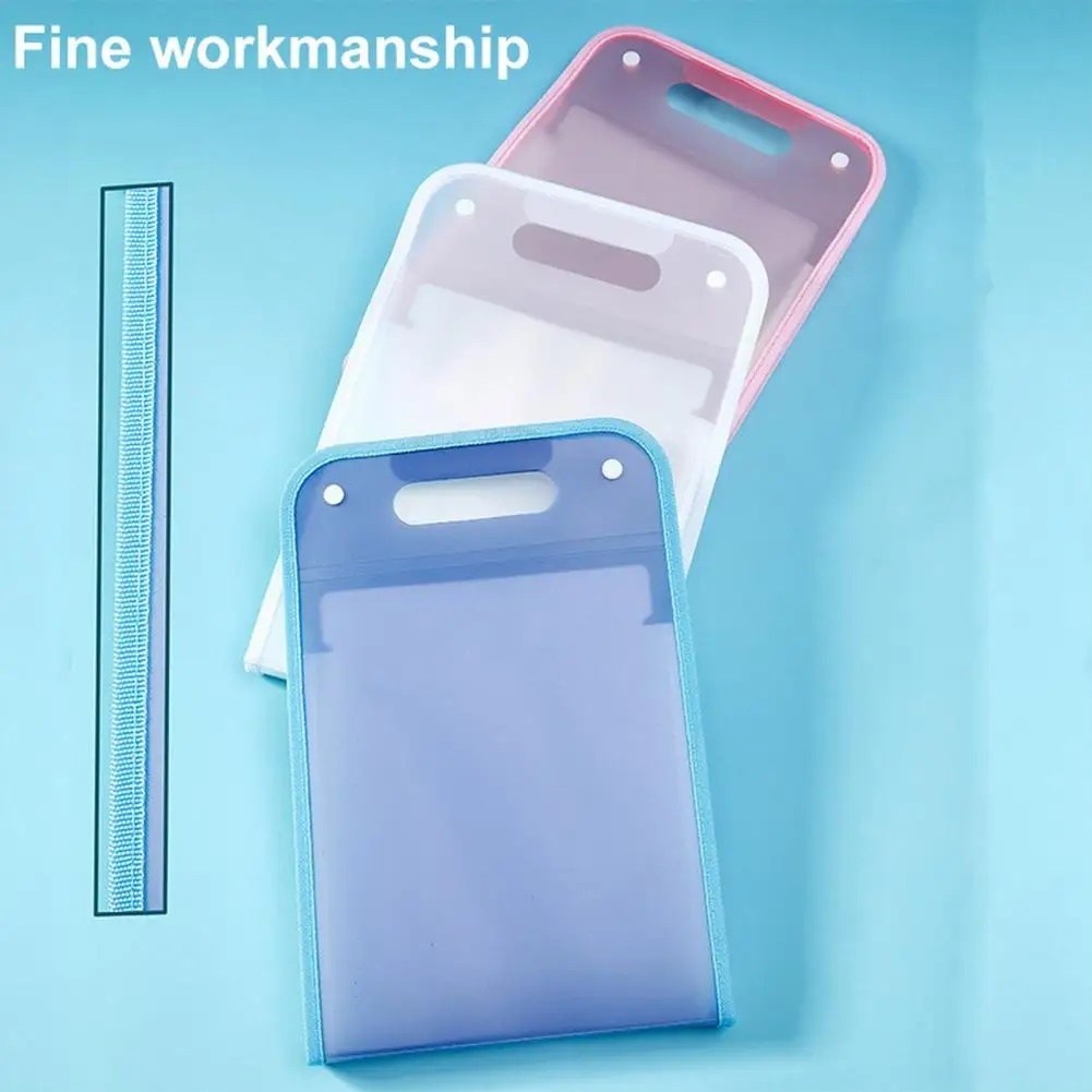 Jual HPT Tas file Handle Warna Transparan Anti Air Multi Layer Folder ...