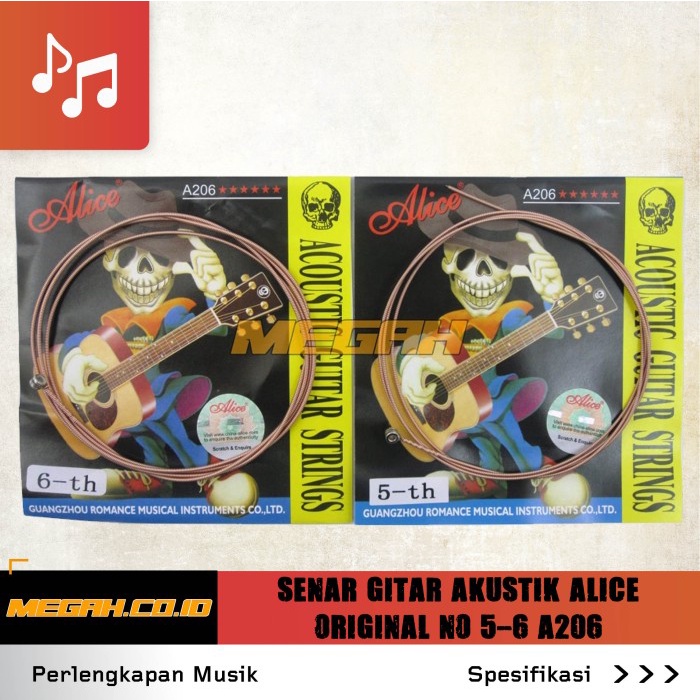 Jual Senar Gitar Akustik Alice / SENAR GITAR AKUSTIK ALICE ORIGINAL NO ...