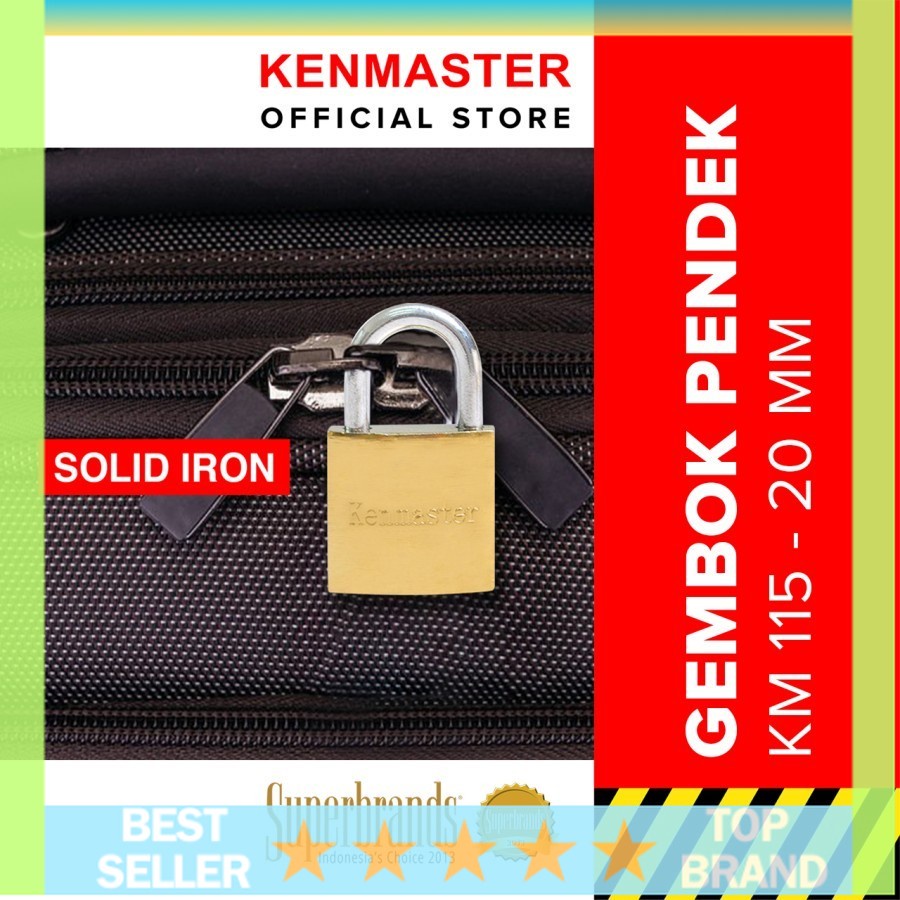 Jual Kenmaster Gembok Mini 20mm KM 115 Gembok Koper / Gembor Kecil ...