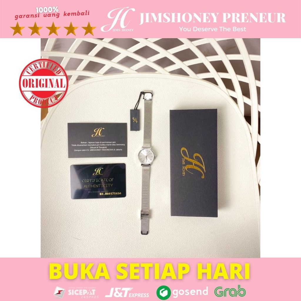 Jual JAM TANGAN WANITA JHW 02 JIMS HONEY ORIGINAL JAM TANGAN PASIR TRENDY | Shopee Indonesia
