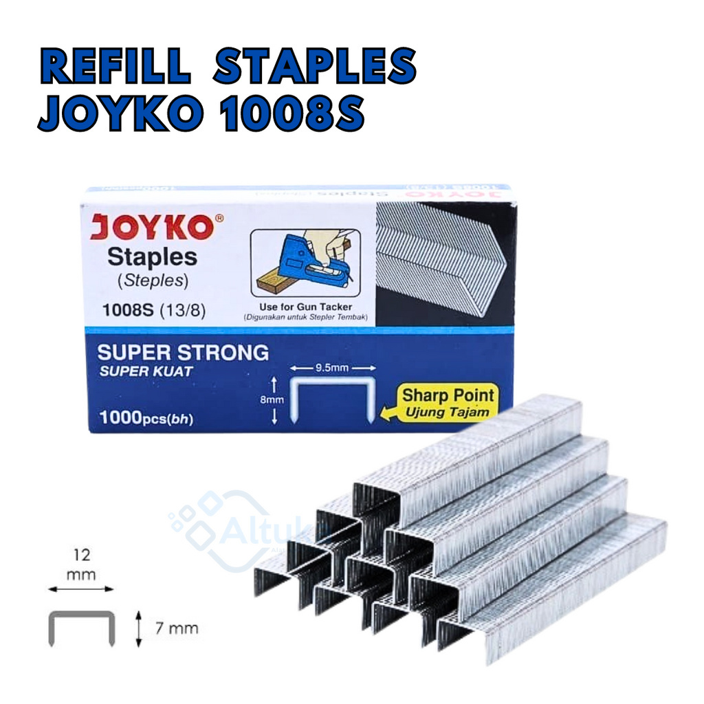 Jual Refill Stapler Gun Tacker Joyko / Isi Staples Tembak Joyko 1008S ...