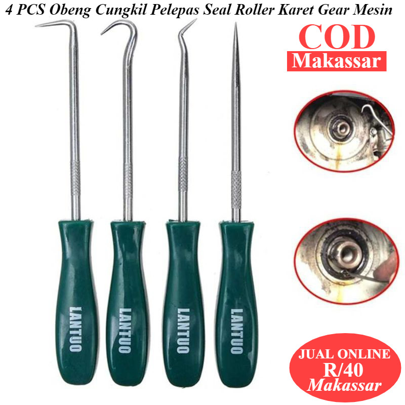 Jual JOR MKS - 4in1 Set Obeng Cungkil Pelepas Seal Roller Karet Gear ...