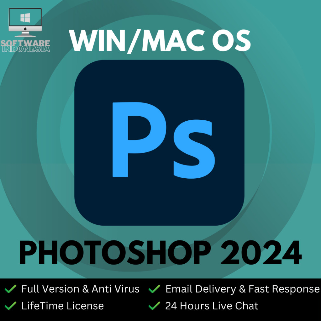 Jual (100% Works) Apikasi Photoshop for Windows and Mac OS 2024 ...