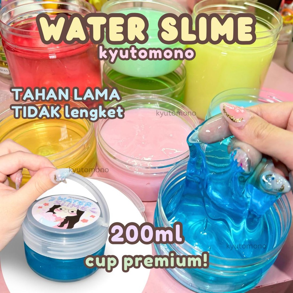 Jual KYUTOSLIME Water Slime 200ml Barrel o Slime KYUTOMONO Clear Slime ...