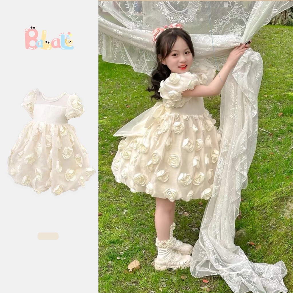 Jual BALALE - Rose Princess Gaun Kuning Muda Anak Perempuan Dress Pesta ...