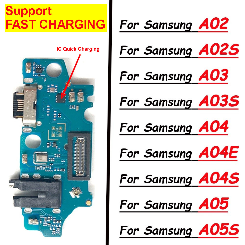 Jual Flexible Board Modul Papan Plug in Konektor Con Cas Charger Mic T/C Samsung A02, A03, A035 ...