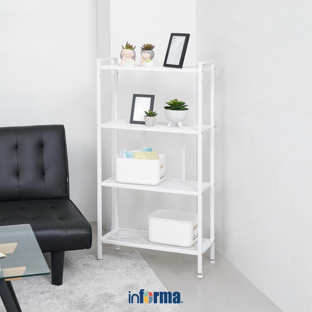 Jual Informa Callia Rak Mesh 4 Tingkat - Putih Storage Rack Metal ...