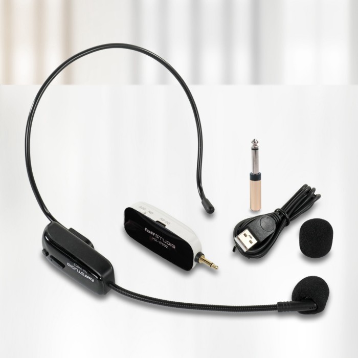 Jual Mikrofon Mic Bando Wireless Presentasi Tour Guide Imam Masjid 2 ...