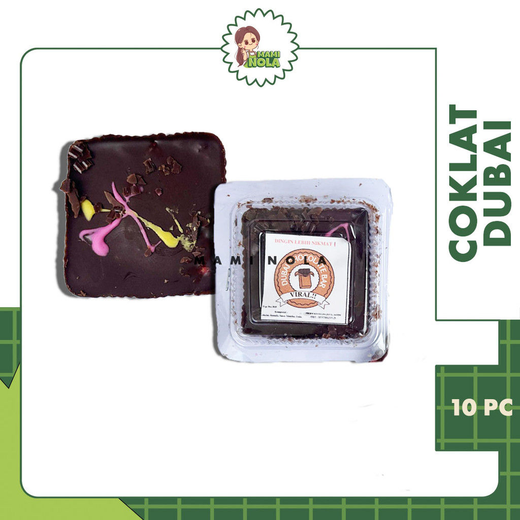 Jual Mini Coklat Dubai Pistachio Kunafa 6x6 cm Isi 10 pc | Shopee Indonesia