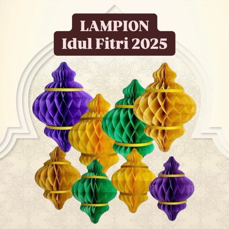 Jual Sasa 30cm Lampion Kertas Lebaran 2025 / Gantungan Lentera Idul ...