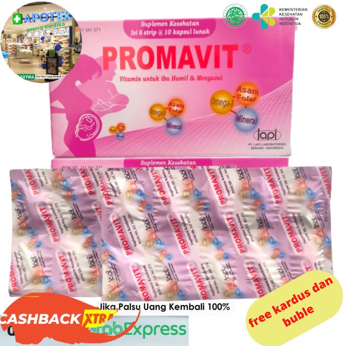 Jual promavit @10 kapsul per strip original | Shopee Indonesia