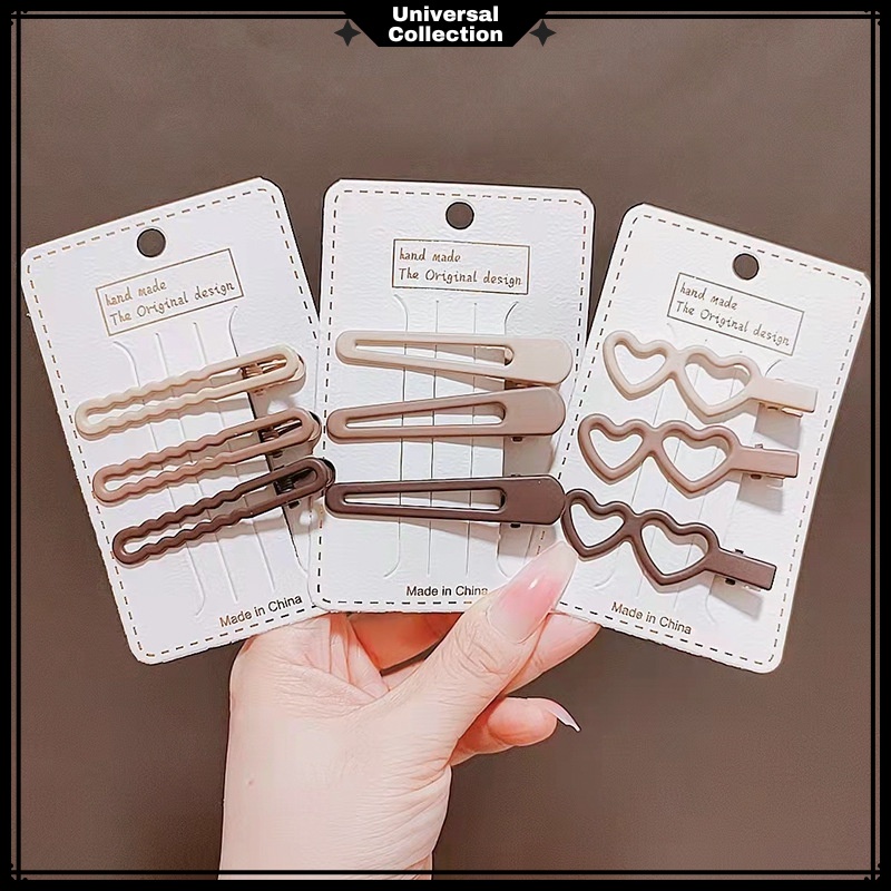 Jual 3PCS / SET JEPIT RAMBUT MODEL KOREA AESTHETIC / JEPITAN RAMBUT ...