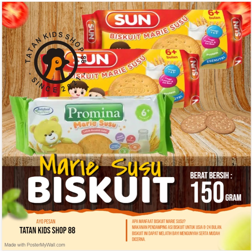 Jual Promina Biskuit Sun Bayi Marie Roll Susu Mpasi | Shopee Indonesia