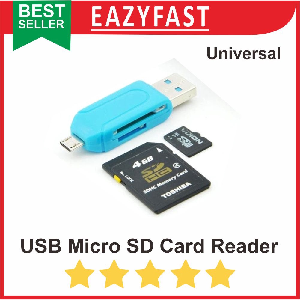 Jual Card Reader OTG MicroSD Micro SD Android PC Micro USB | Shopee Indonesia