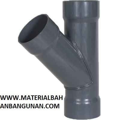 Jual TY tee Y 6 inch pipa pvc T Y sambungan pipa heavy duty D 45 ...