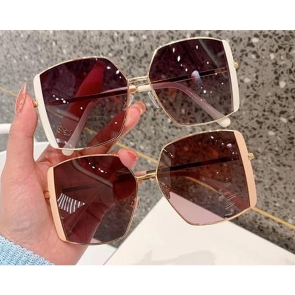 Jual Mammiri Kacamata Hitam Wanita KM216 Style Kotak Besar Kacamata Fashion Wanita Import ...