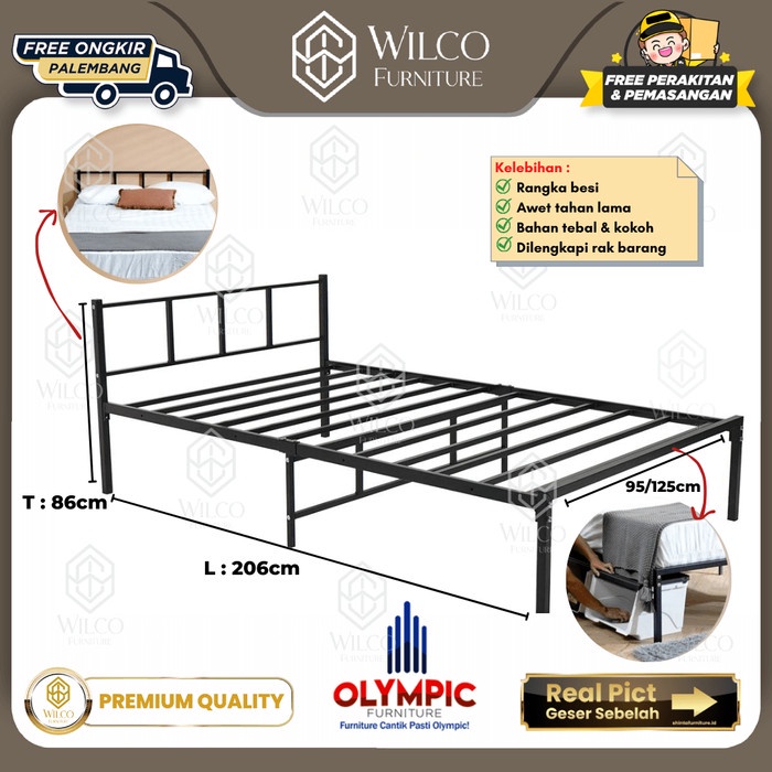 Jual Ranjang Rangka Kasur Besi ORB Aiko / Divan Besi Olympic Kokoh Kuat ...