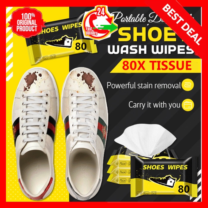 Jual Pembersih Sepatu 80pcs Sneaker Quick Wipes Shoe Tissue Cleaner ...