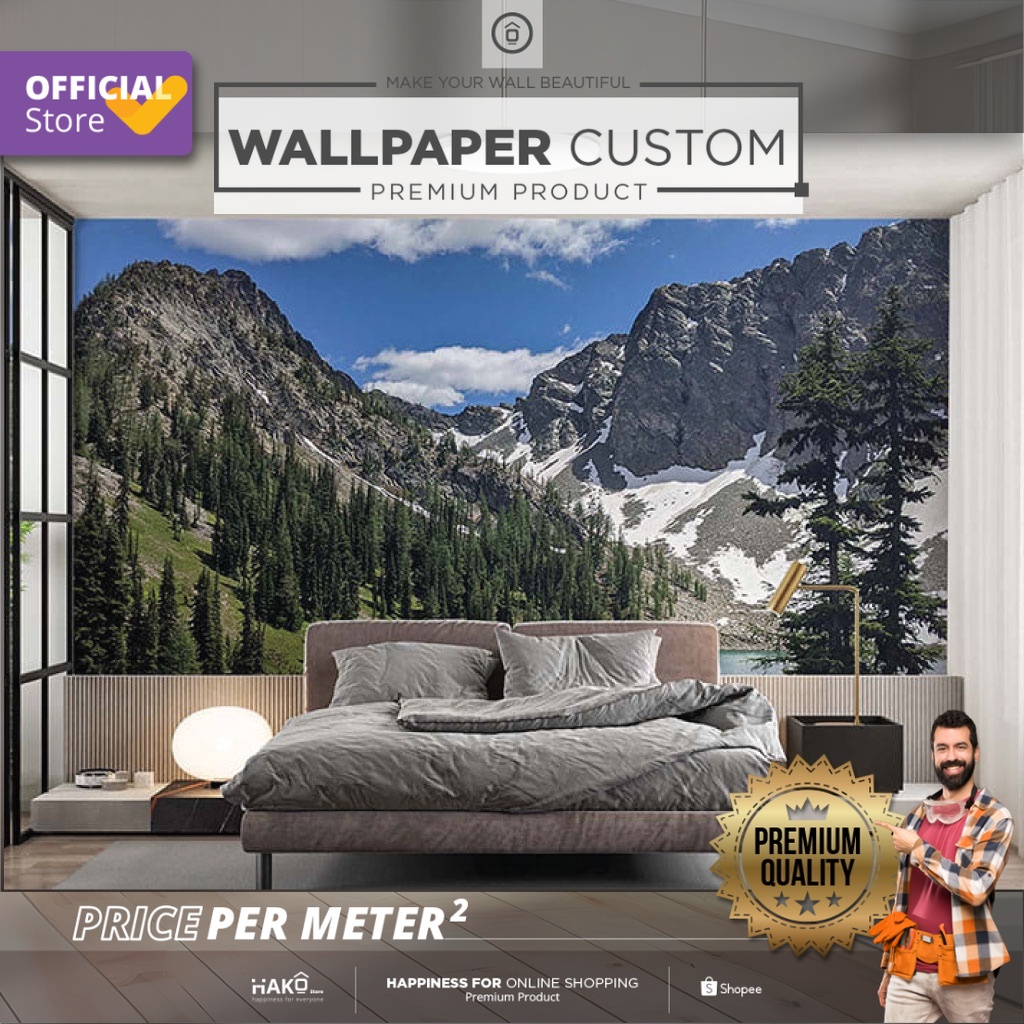 Jual Wallpaper Custom Kamar Tidur | Gambar Hutan dan Pemandangan Alam 1 ...