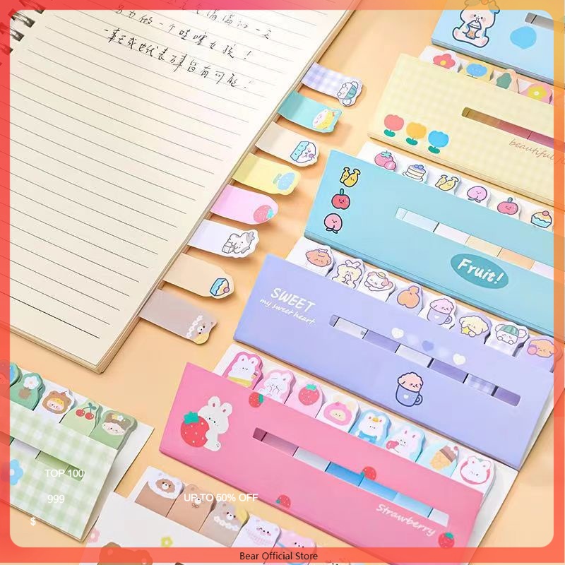 Jual stiker indeks catatan tempel/Sticky Notes Karakter 8IN1 Tempelan ...