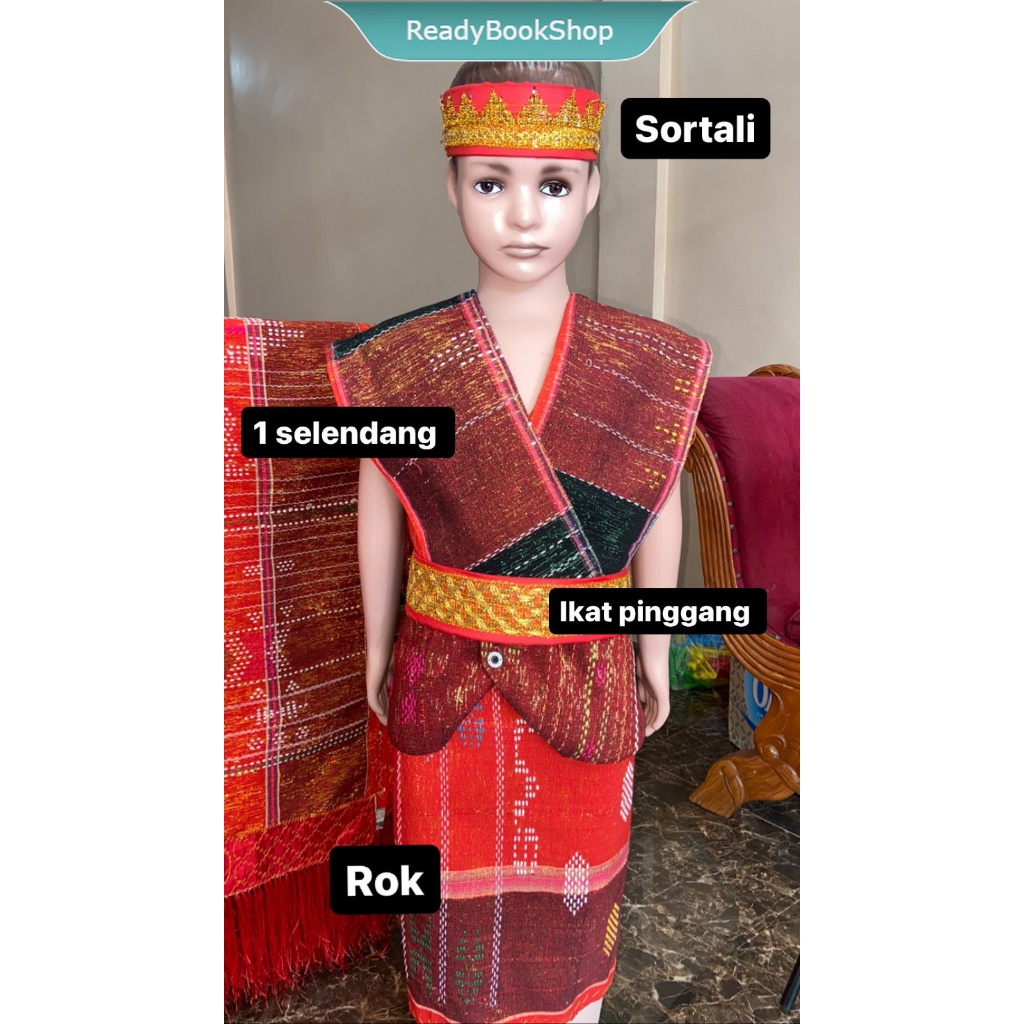 Jual Paket 4 Ulos Anak Perempuan Menari / Adat Batak/ Ikat pinggang ...