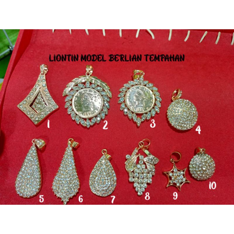 Jual Liontin model berlian tempahan warna suasa atau rose | Shopee ...
