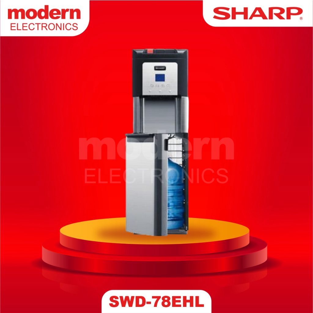 Jual DISPENSER SHARP GALON BAWAH FILTER ALKALI SWD-78EHL-SL | Shopee ...