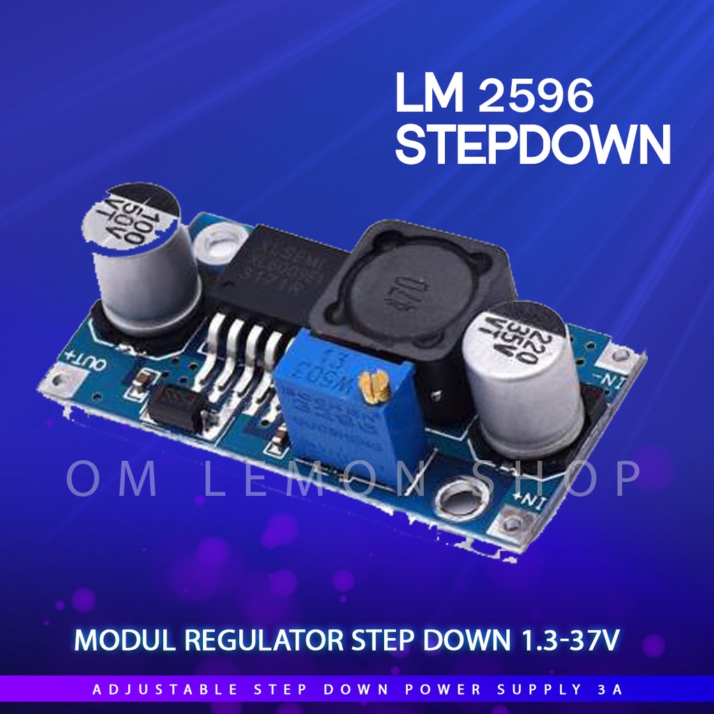 Jual SA LM2596 LM2596S DC-DC 3-40V ADJUSTABLE STEP DOWN POWER SUPPLY 3A / PENURUN TEGANGAN ...