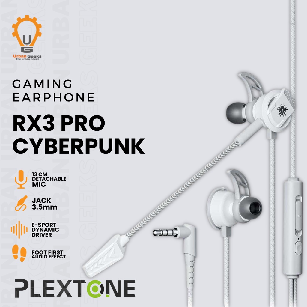 Jual Plextone RX3 Pro Cyberpunk Esport Gaming Driver Earphone Extended Microphone Headset ...