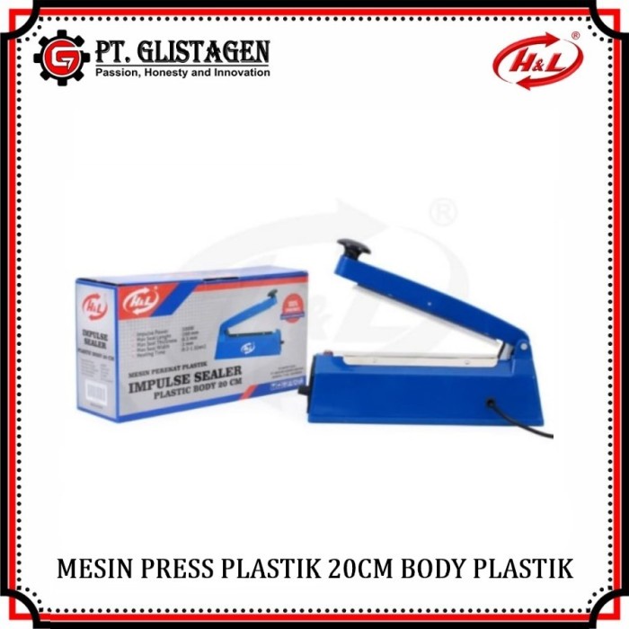 Jual Mesin Pres Plastik / Impluse Sealer Body Plastik HL / H&L 20CM ...
