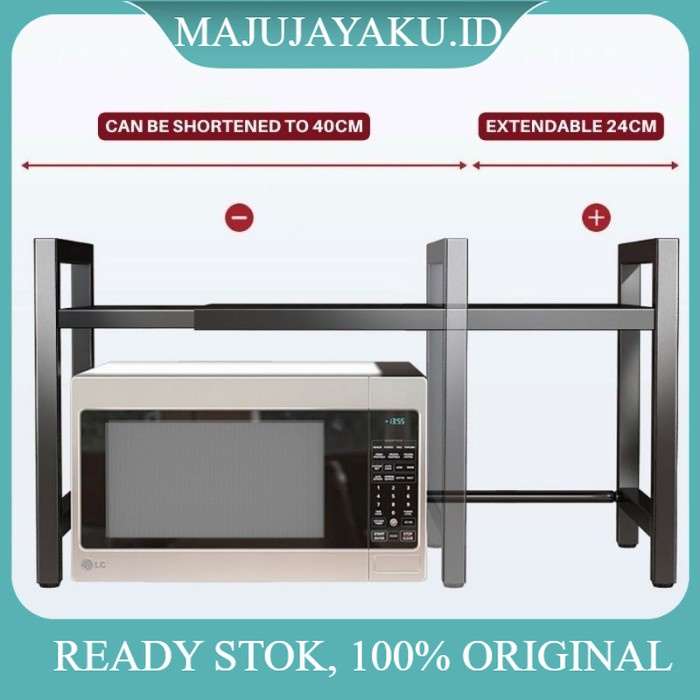 Jual Stainless Steel Microwave Oven Rack Adjustment Kitchen Rack St ...