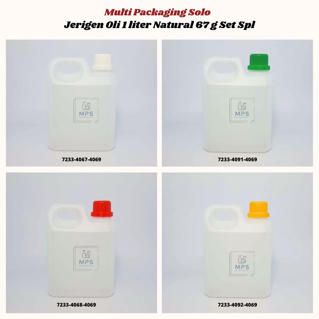 Jual Botol Jerigen 1 L Oli Natural HDPE Neck 30 Set Spl / Jerigen Hdpe ...