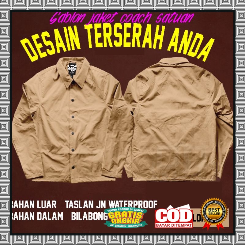 Jual (JAKET COACH) SABLON JAKET COACH SATUAN /JAKET COACH POLOS/CUSTOM ... Jual (JAKET COACH) SABLON JAKET COACH SATUAN /JAKET COACH POLOS/CUSTOM ...