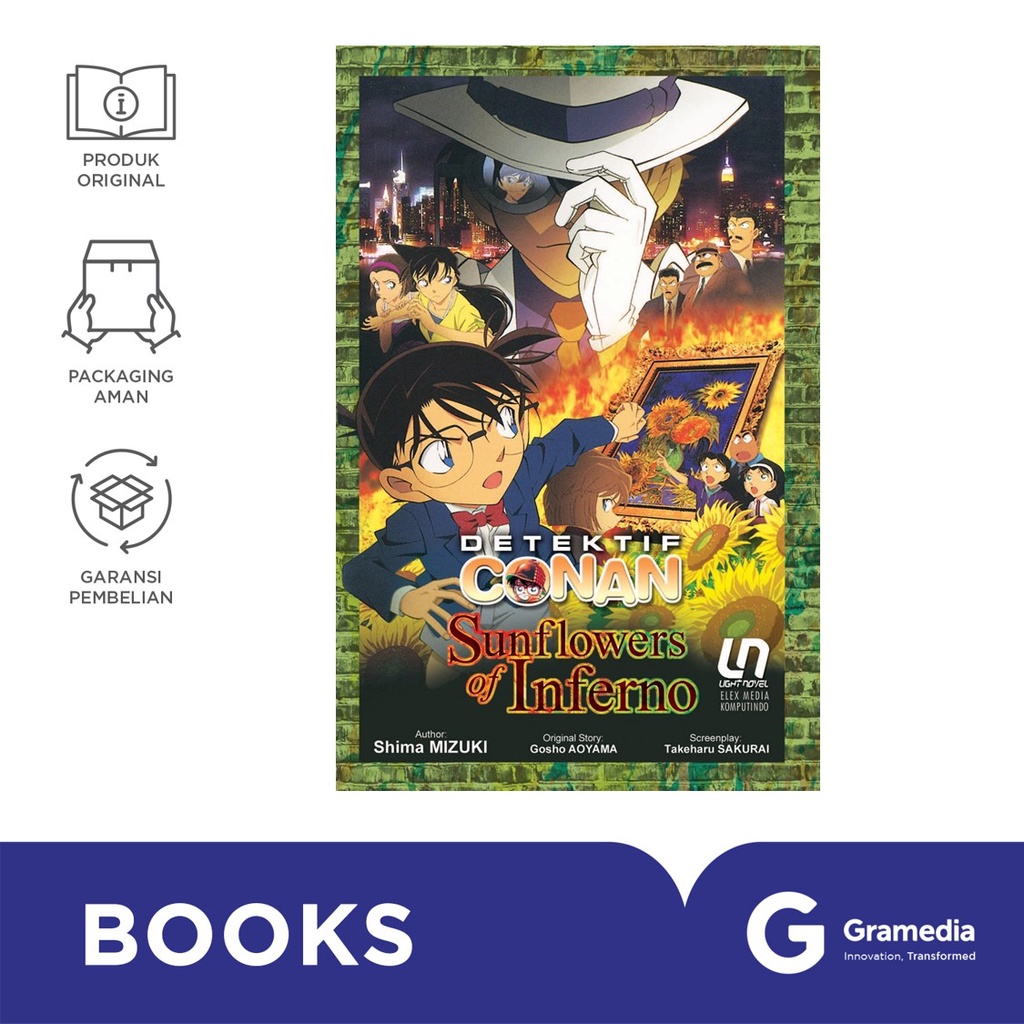 Jual Light Novel Detektif Conan Sunflowers Of Inferno (AOYAMA GOSHO) | Shopee Indonesia
