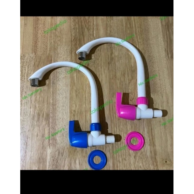 Jual kran angsa PVC SKT keran kran angsa bcp pvc 1/2 INCH SKT | Shopee ...