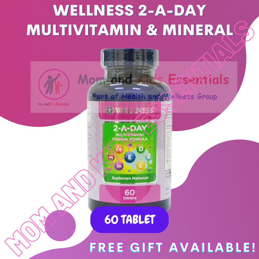Jual WELLNESS MULTI 2 A DAY 60 TABLET SUPLEMEN MULTIVITAMIN MINERAL ...