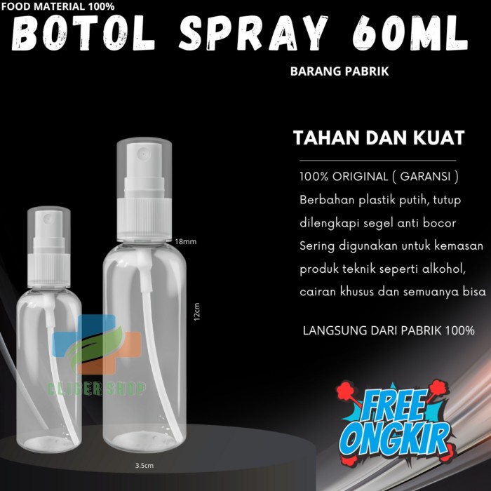 Jual botol spray 60ml | Shopee Indonesia