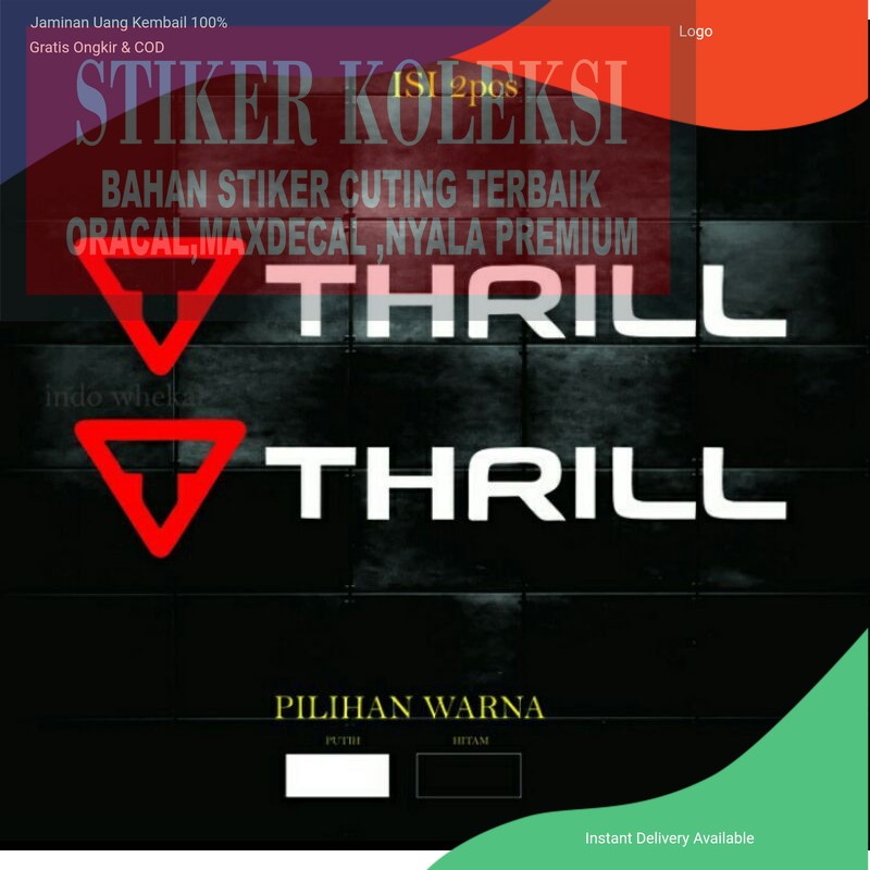 Jual STIKER CUTTING SEPEDA THRILL | Shopee Indonesia