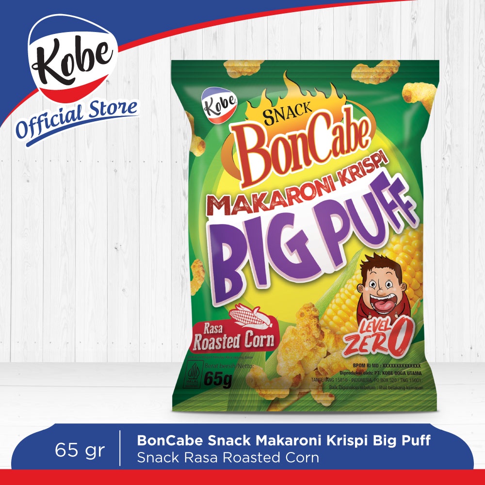 Jual Kobe Snack Boncabe Makaroni Krispi Big Puff Rasa Roasted Corn 65gr ...