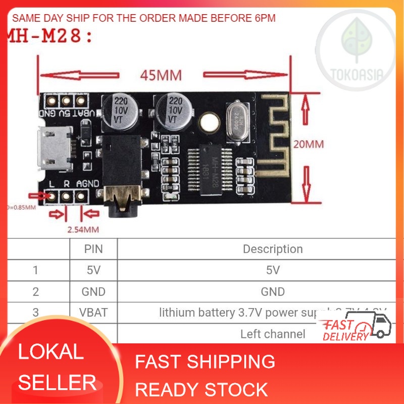 Jual MH-MX8 Wireless Bluetooth Audio Module Bluetooth 4.2 Stereo ...