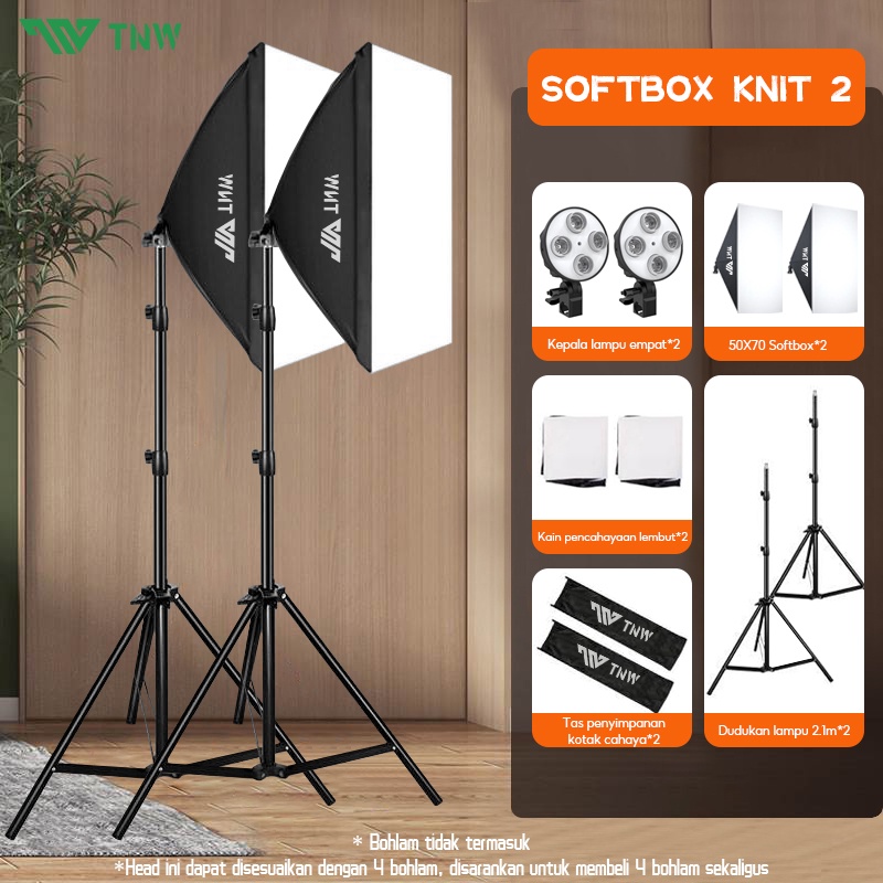 Jual TNW Softbox Lighting Studio Paket Lighting Studio Paket Set ...