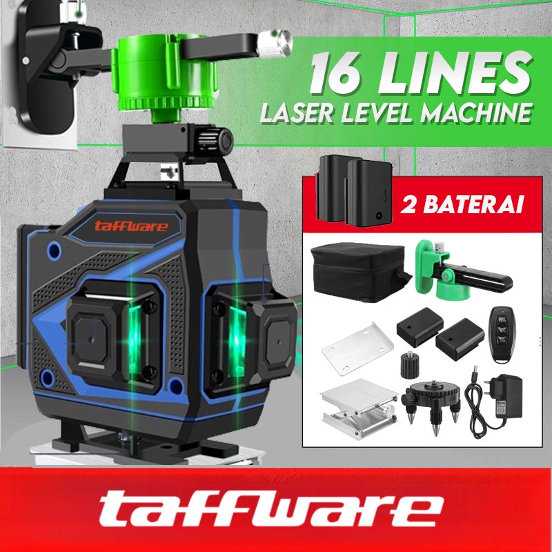 Jual 8 12 16 Line Laser Level Mesin Self Leveling 16 Line Laser 3D 4D ...