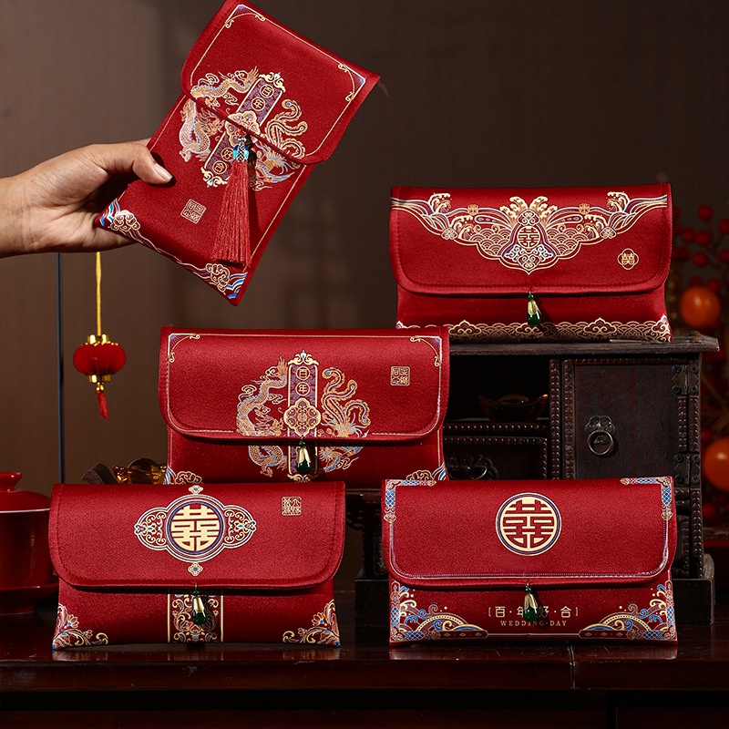 Jual Angpao kain wedding Premium Angpau kain Teapai Shangjit Angpau ...