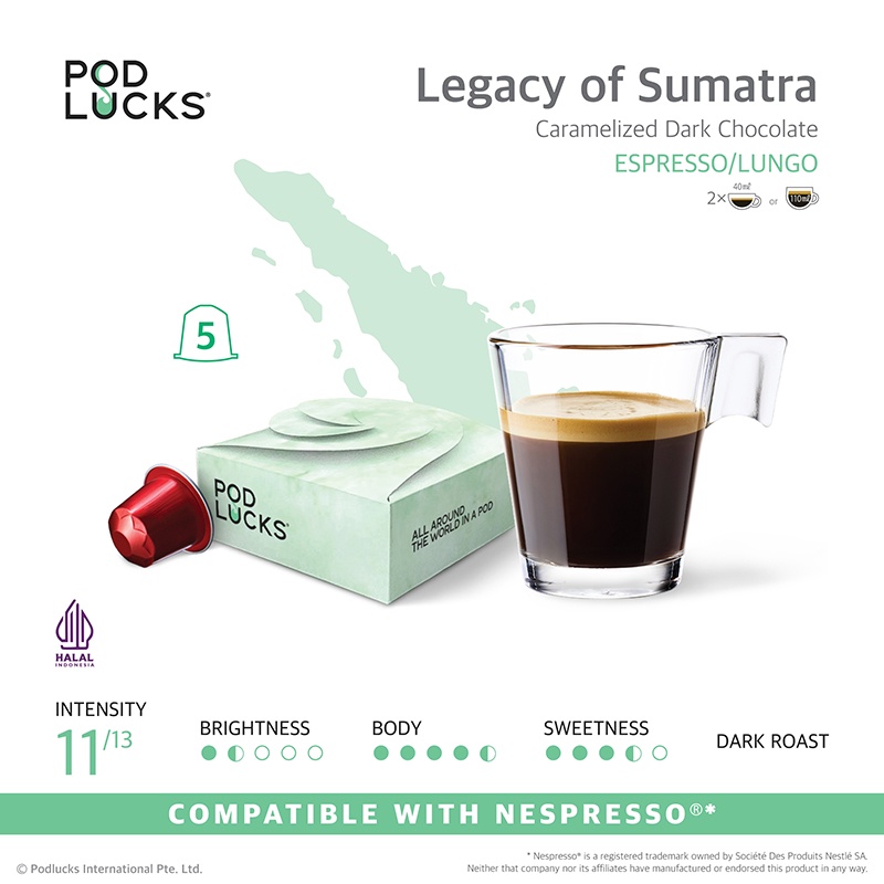 Jual Podlucks Legacy of Sumatra Capsule Coffee | Shopee Indonesia