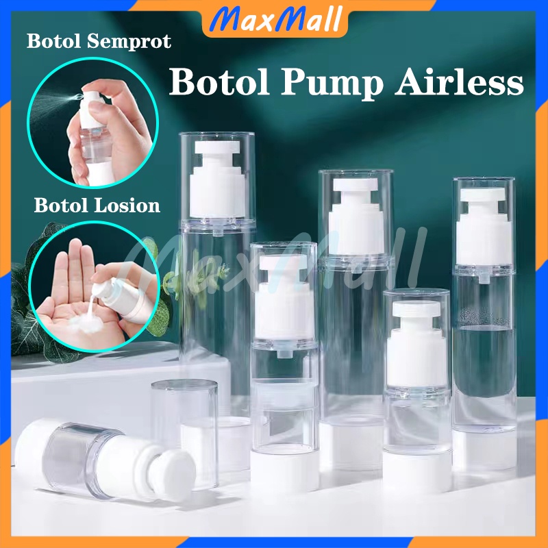 Jual Botol Airless Pump Transparant Bottle Spray & Lotion Botol Spray ...