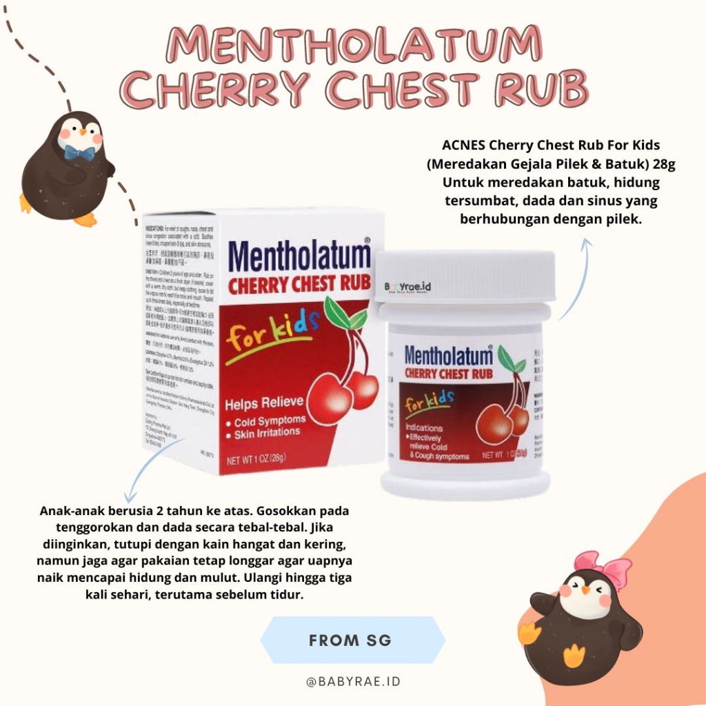 Jual MENTHOLATUM | CHERRY CHEST RUB | HELP RELIEF | Shopee Indonesia