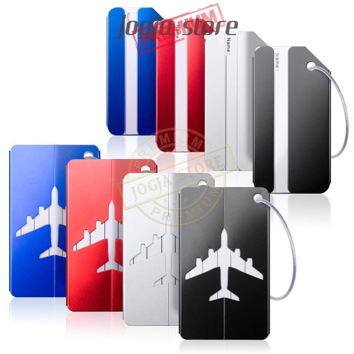 Jual Name Tag ID Tas-Koper Aluminium / Luggage Tag ID Gantungan Penanda ...