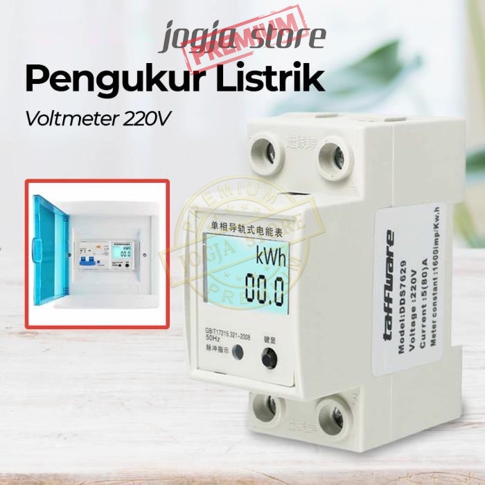 Jual KWH Meter Digital 1 Phase Pengukur Listrik Voltmeter Watt Power Meter | Shopee Indonesia