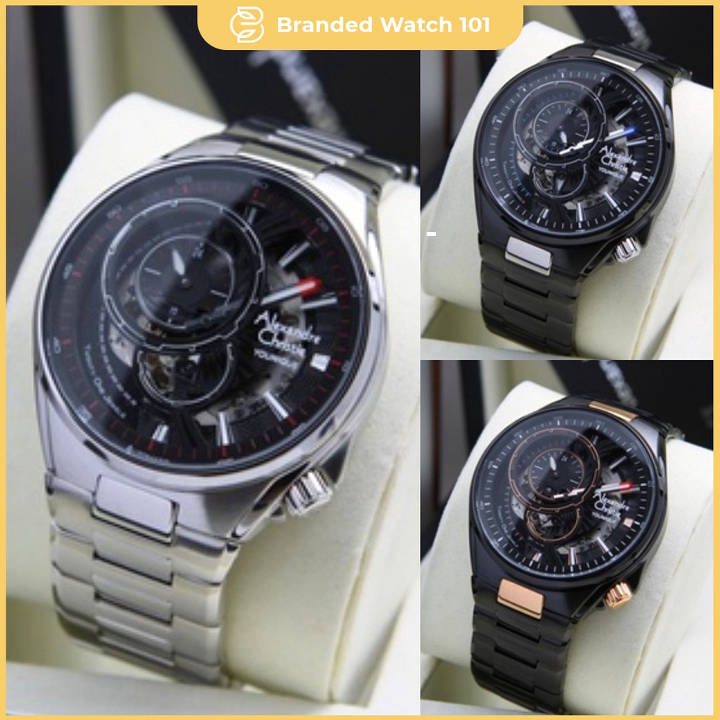 Jual ORIGINAL Jam Tangan Pria Alexandre Christie Automatic AC 3036 ...