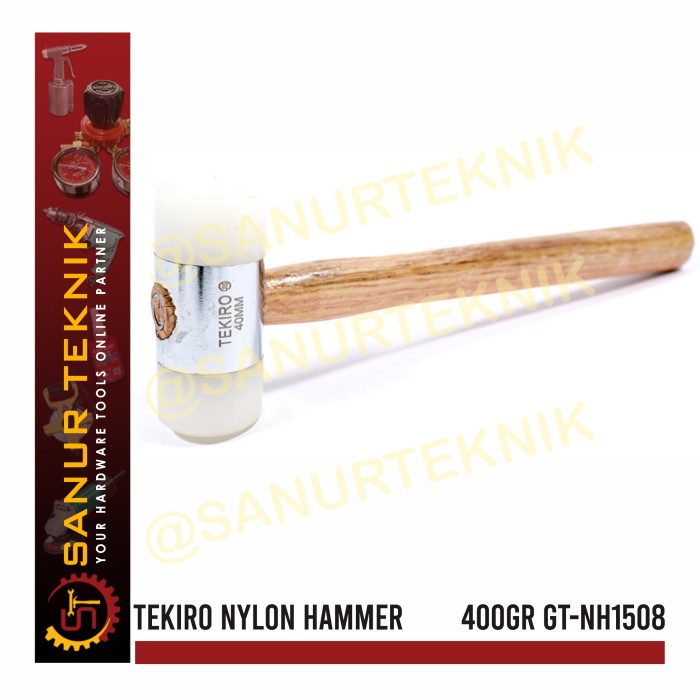 Jual TEKIRO Nylon Hammer / Palu Nilon 400gr 400 gr GT-NH1508 | Shopee ...